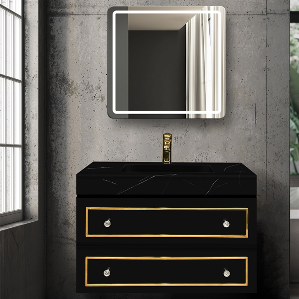 فول ست دیواری مشکی کد 111085 - گروه تولیدی آینه الماس